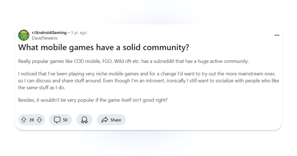 The Power of Mobile Game Communities - MAF